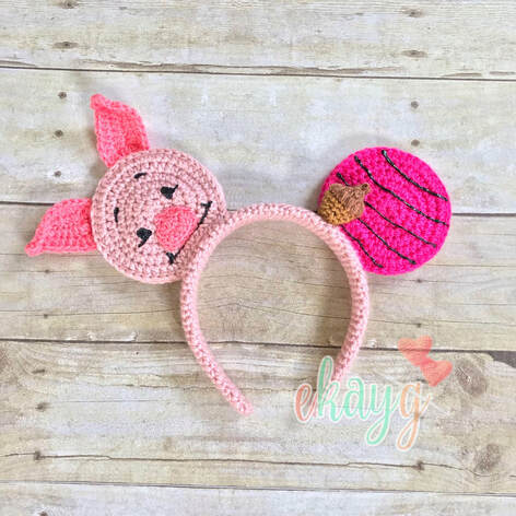 Piglet Mouse Ears - ekayg crafts
