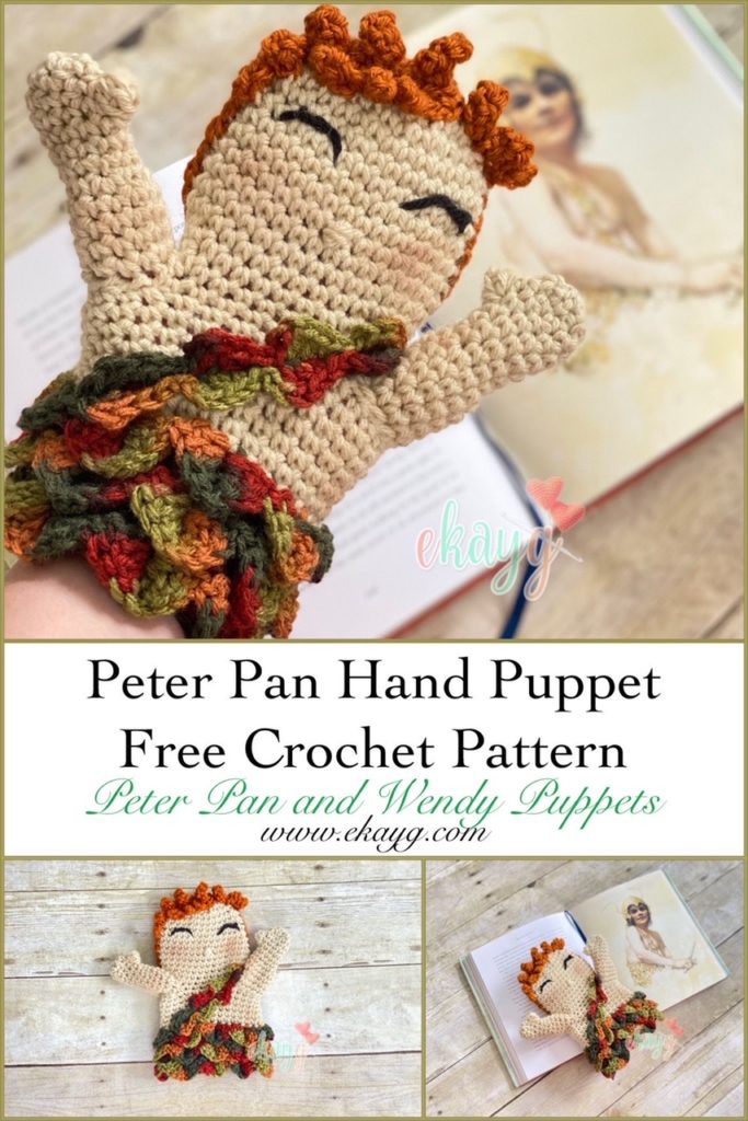 Peter Pan Hand Puppet - ekayg crafts